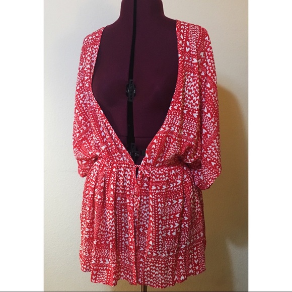 Victoria's Secret | Tops | Hearts Print Cotton Tunic By Victorias ...